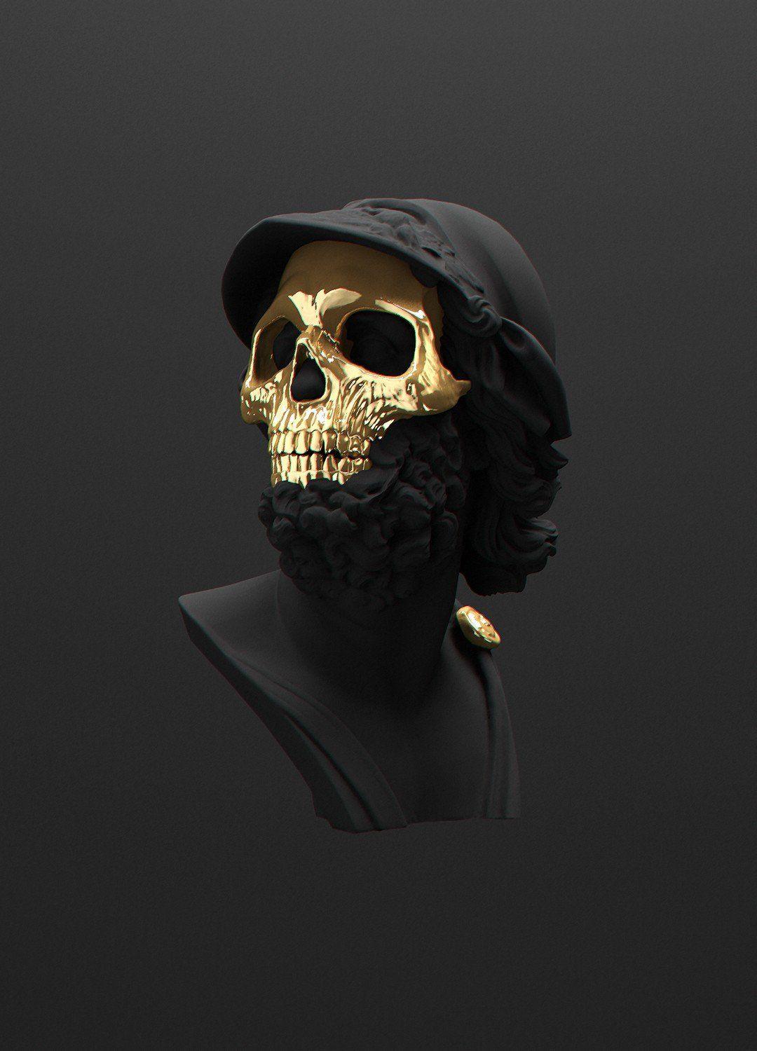 Gold Skull Wallpapers - Top Free Gold Skull Backgrounds - WallpaperAccess