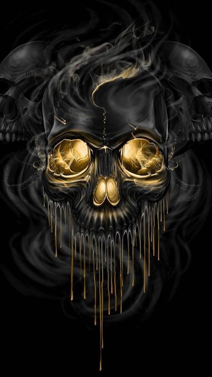 Gold Skull Wallpapers - Top Free Gold Skull Backgrounds - WallpaperAccess