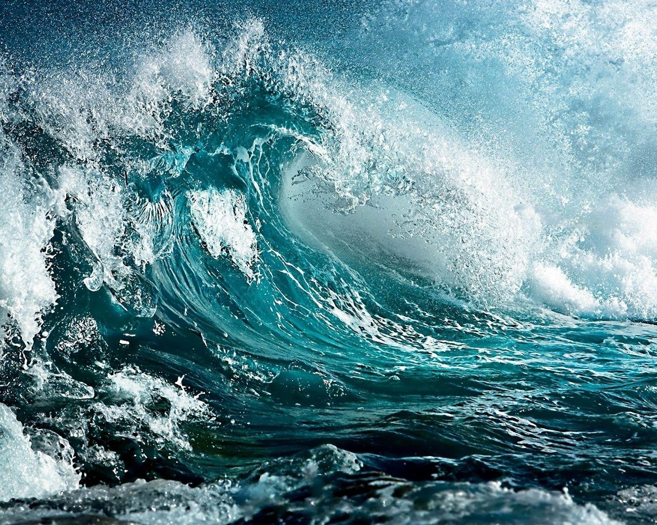 Blue Ocean Wave Wallpapers - Top Free Blue Ocean Wave Backgrounds ...