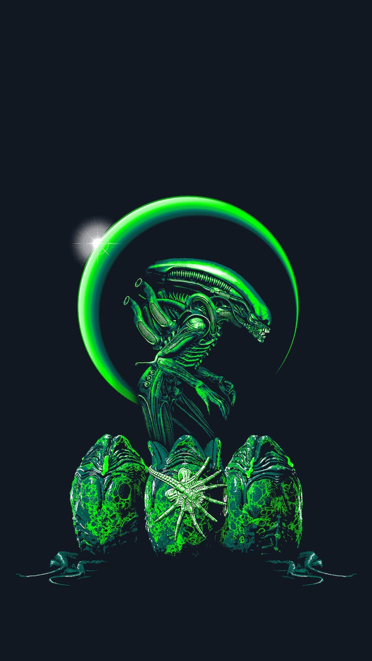 Alien Poster Art iPhone Wallpapers - Top Free Alien Poster Art iPhone ...