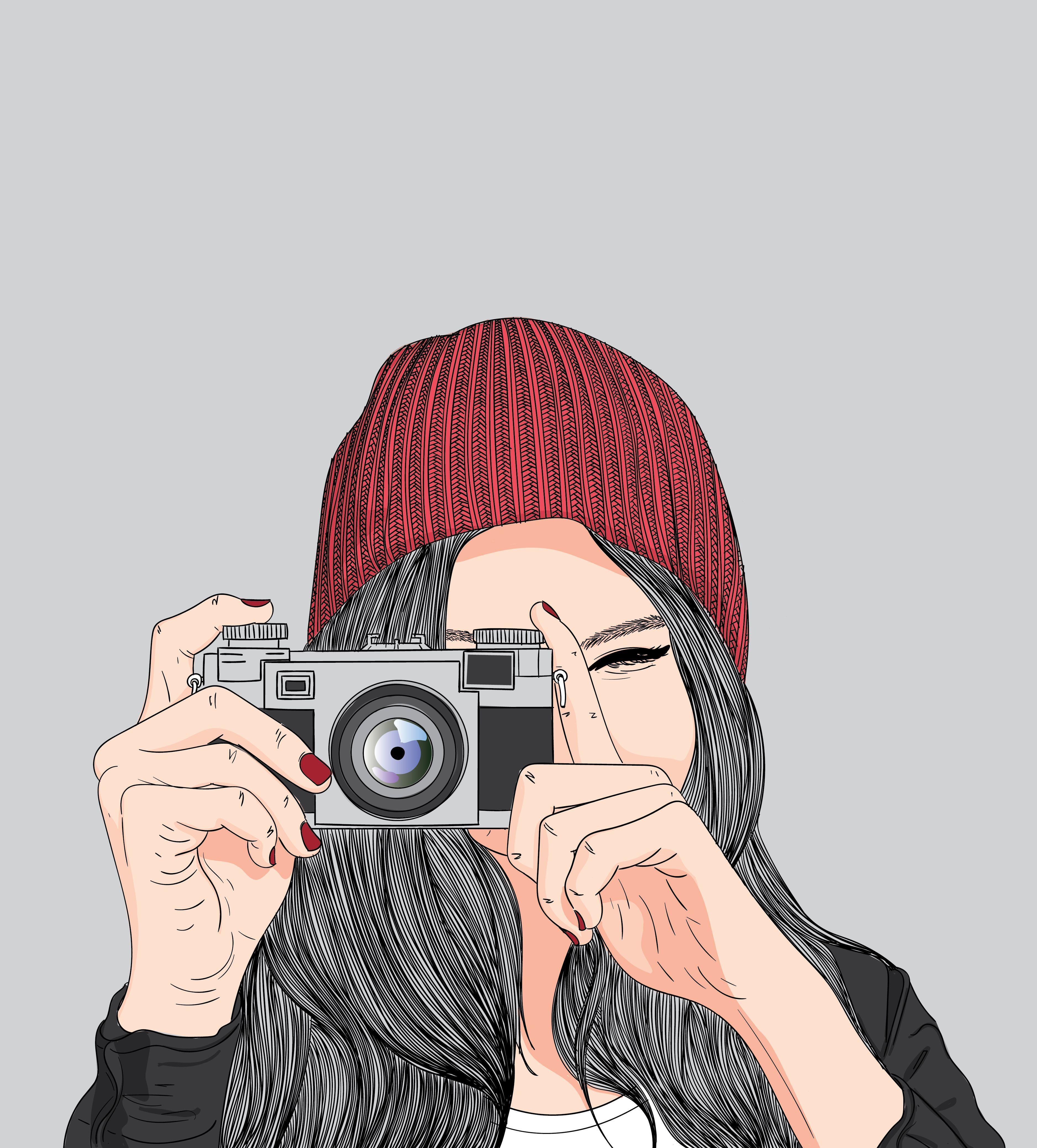 Girl With Camera Wallpapers - Top Free Girl With Camera Backgrounds ...