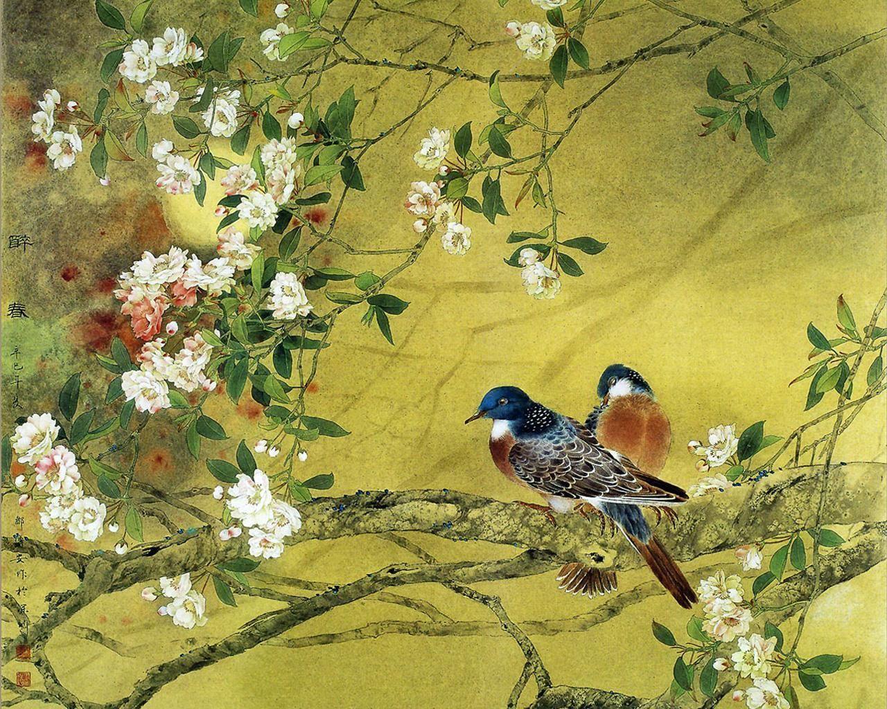 Asian Bird Art Wallpapers - Top Free Asian Bird Art Backgrounds ...