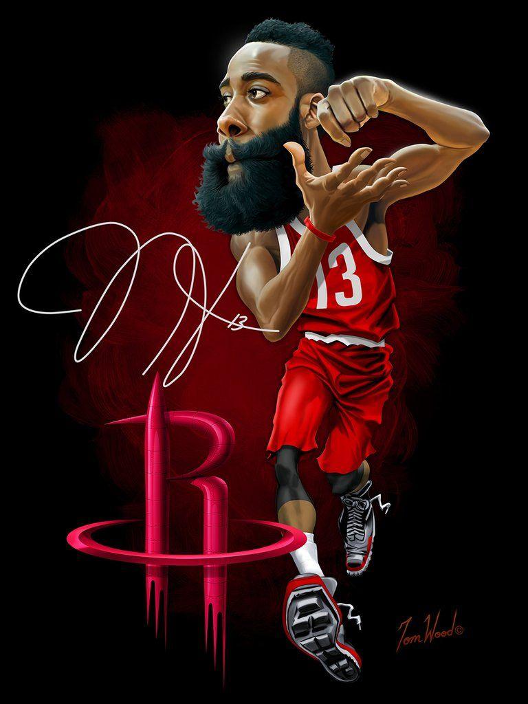 Cartoon James Harden Wallpapers - Top Free Cartoon James Harden ...