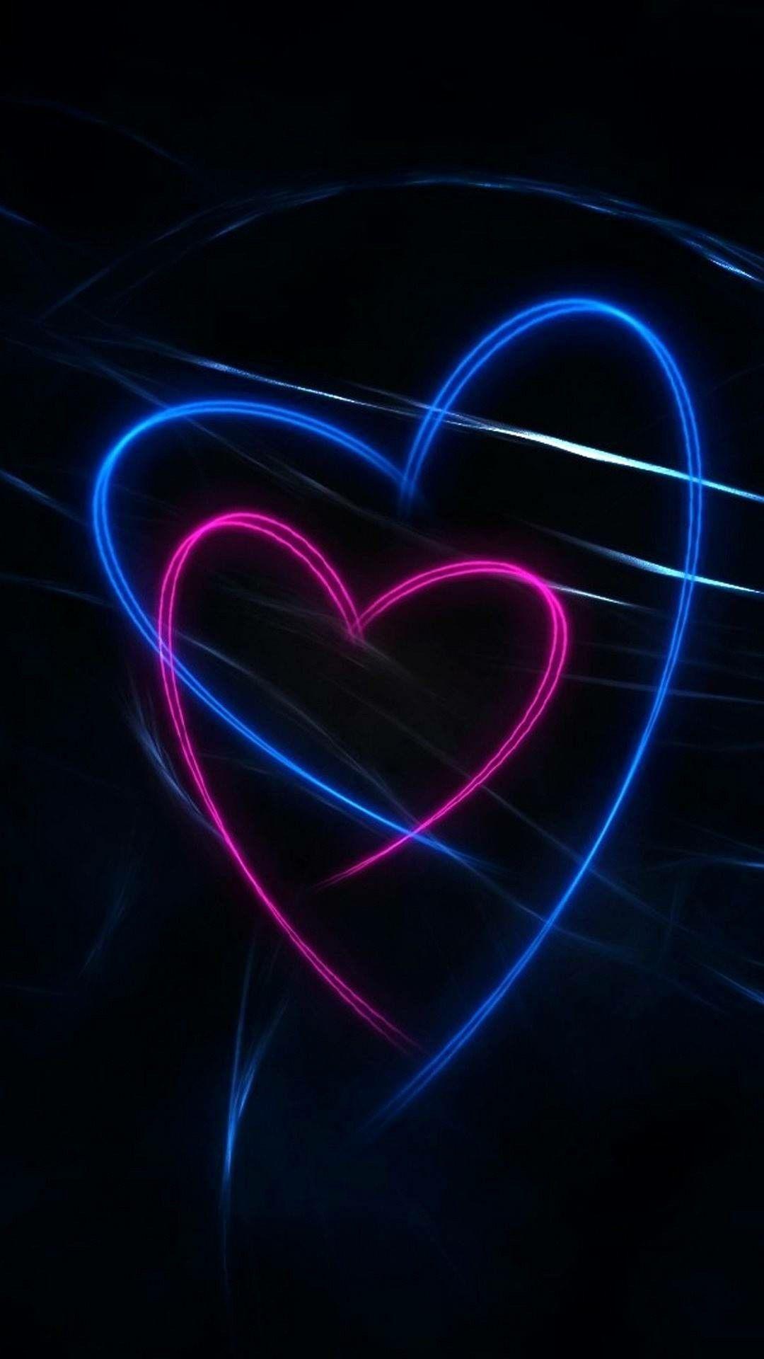 Neon Pink Hearts Wallpapers - Top Free Neon Pink Hearts Backgrounds ...