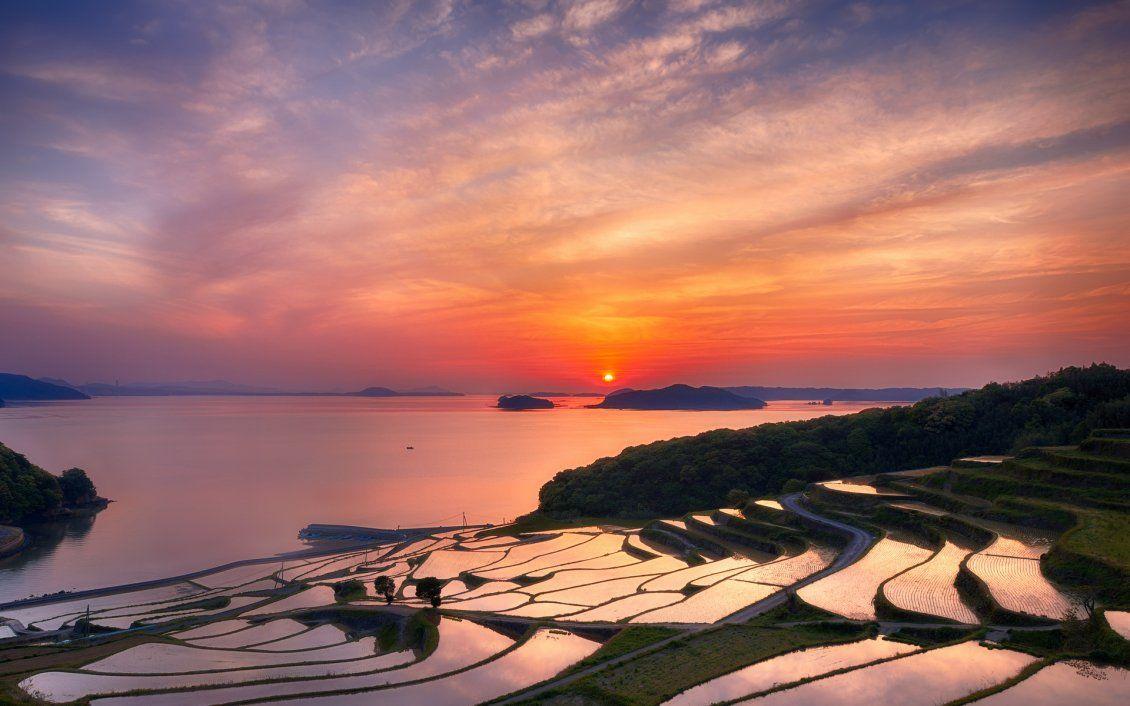 Japanese Sunset Wallpapers - Top Free Japanese Sunset Backgrounds ...