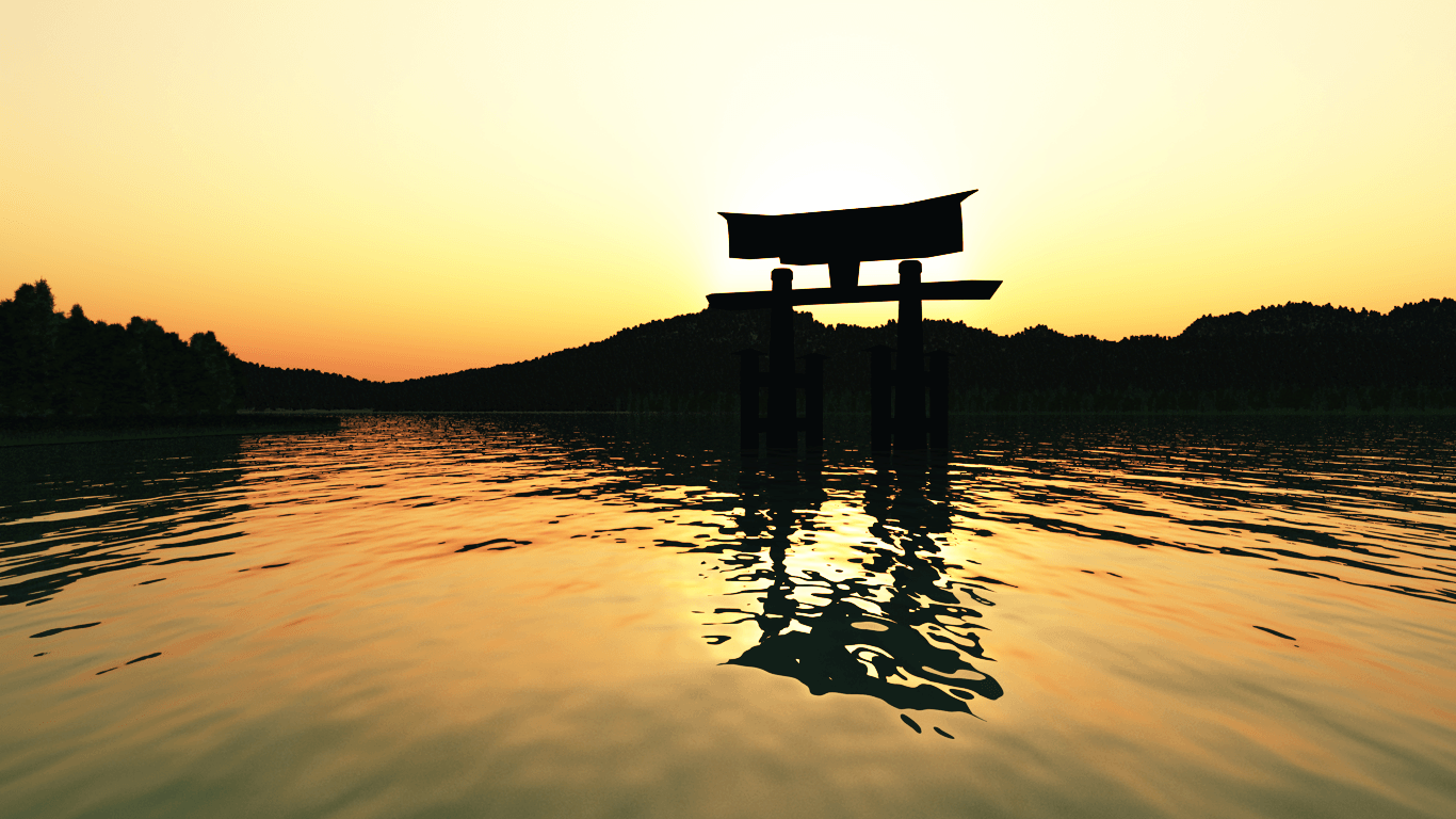 Japanese Sunset Wallpapers - Top Free Japanese Sunset Backgrounds ...