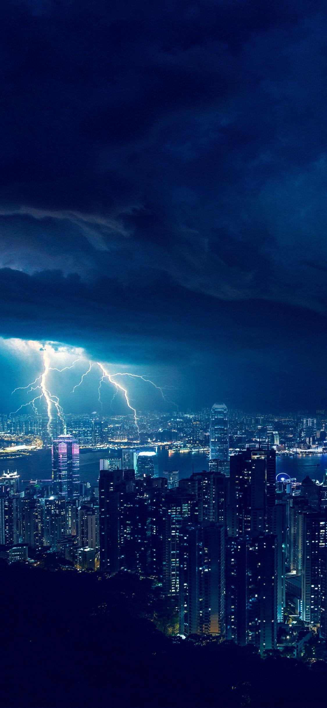 Blue Lightning iPhone Wallpapers - Top Free Blue Lightning iPhone ...