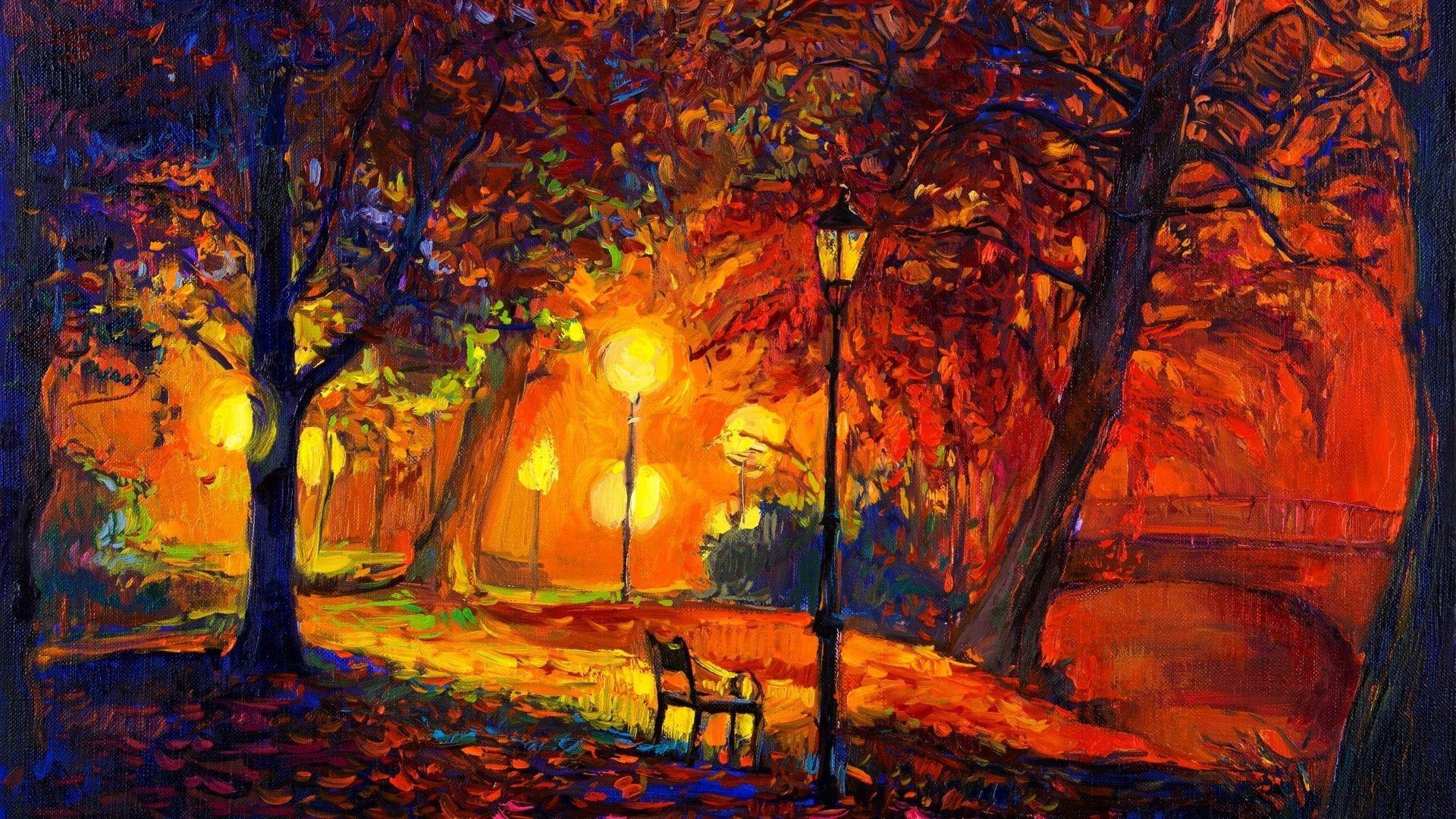 Autumn Painting Wallpapers - Top Free Autumn Painting Backgrounds ...