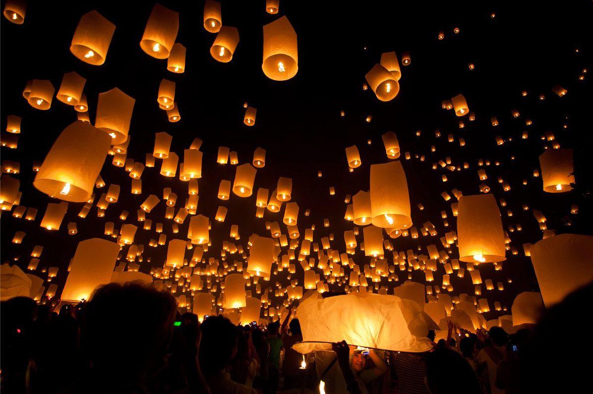 Floating Lantern Festival Ceremony Thailand Wallpapers - Top Free ...