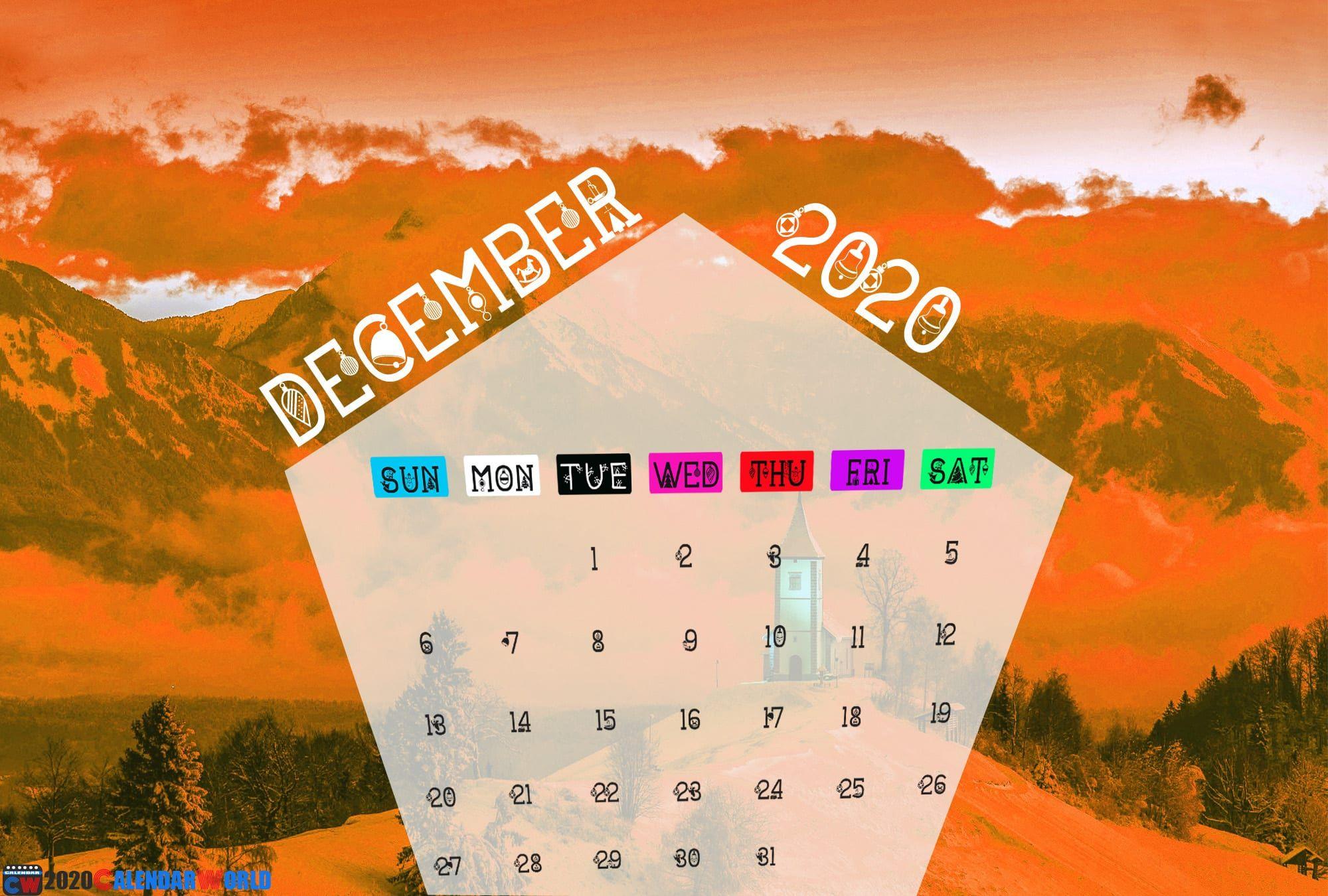 December 2020 Calendar Wallpapers - Top Free December 2020 Calendar ...