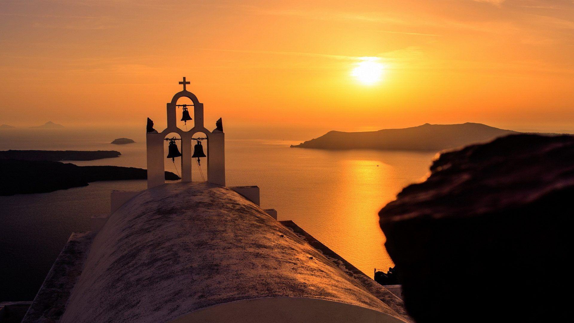 Santorini Sunset Greece Wallpapers - Top Free Santorini Sunset Greece ...