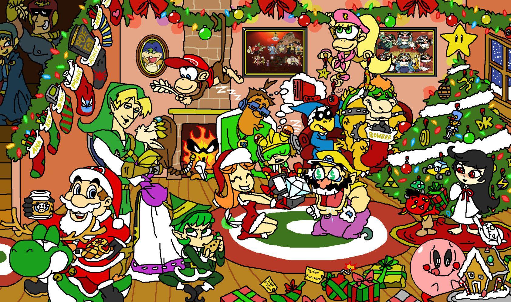 Nintendo Christmas Wallpaper