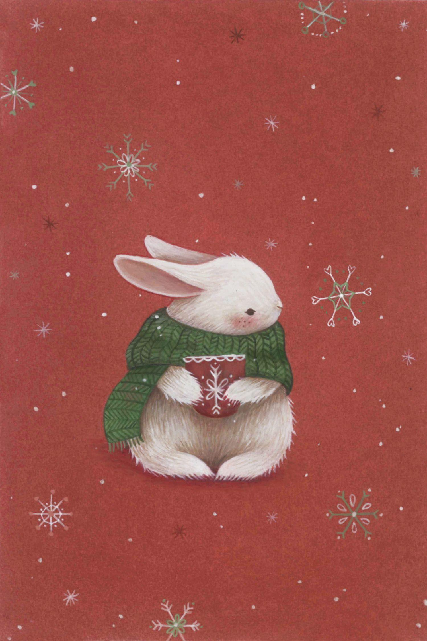 Christmas Bunny Wallpapers - Top Free Christmas Bunny Backgrounds ...