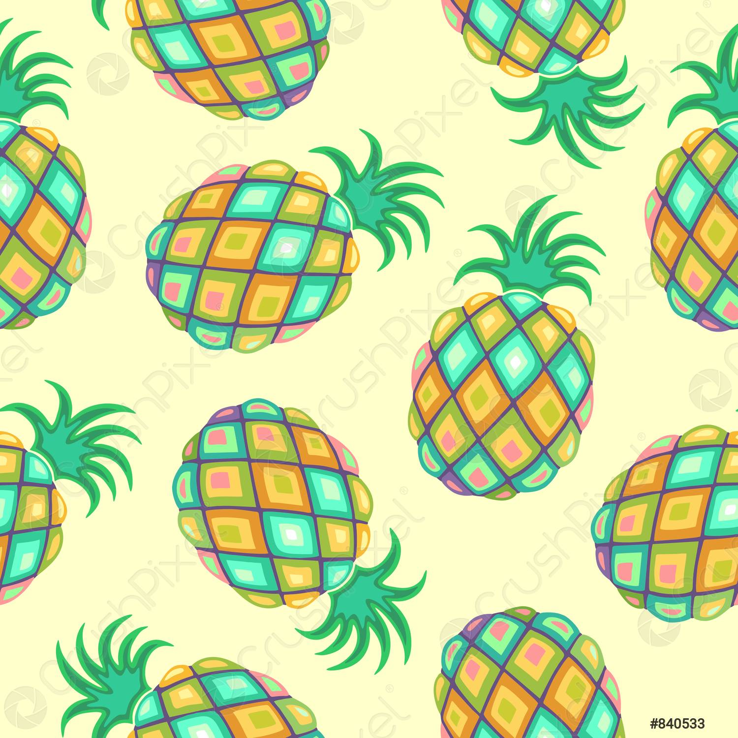 Colorful Pineapple Wallpapers - Top Free Colorful Pineapple Backgrounds - WallpaperAccess