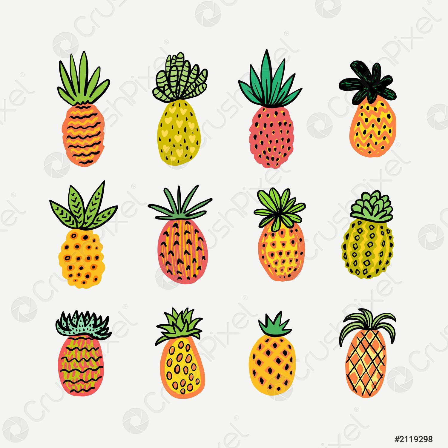 Colorful Pineapple Wallpapers - Top Free Colorful Pineapple Backgrounds ...