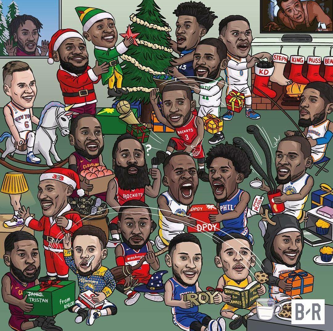 NBA Christmas Wallpapers - Top Free NBA Christmas Backgrounds ...