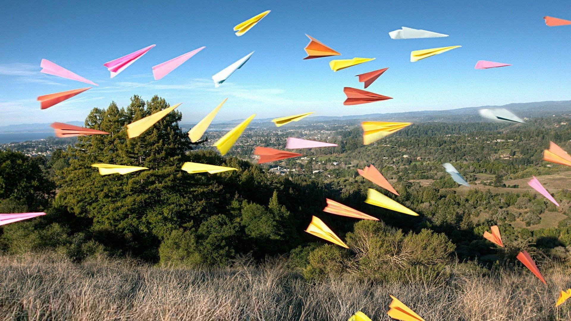 Paper Airplane Desktop Wallpapers - Top Free Paper Airplane Desktop ...