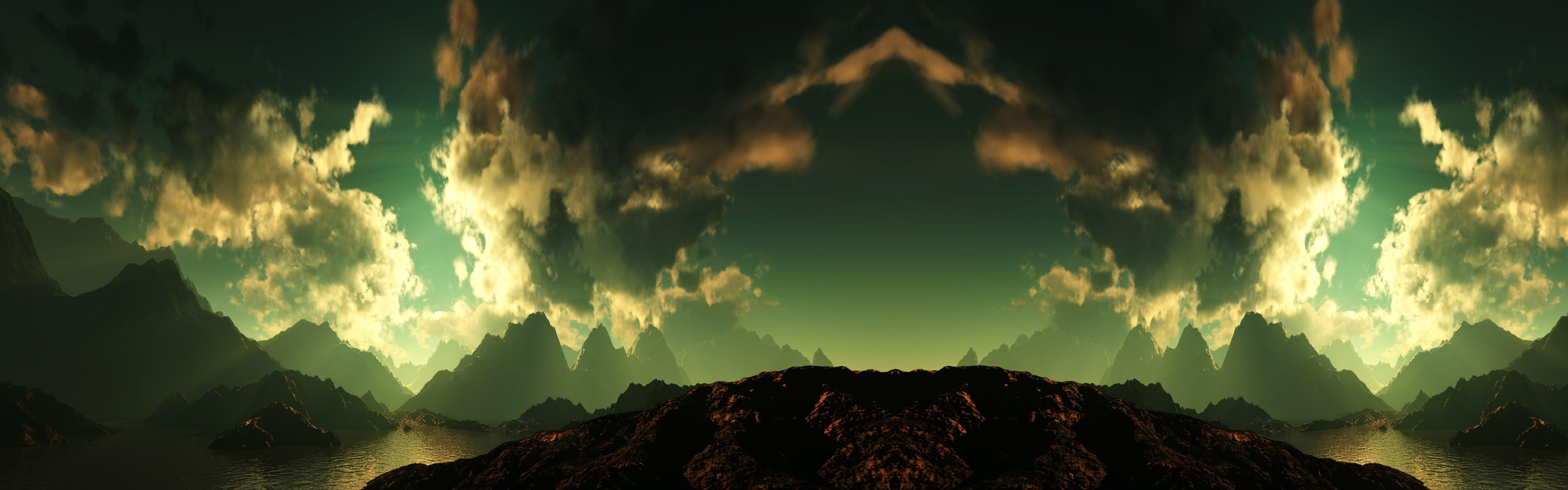 Green Dual Monitor Wallpapers - Top Free Green Dual Monitor Backgrounds ...