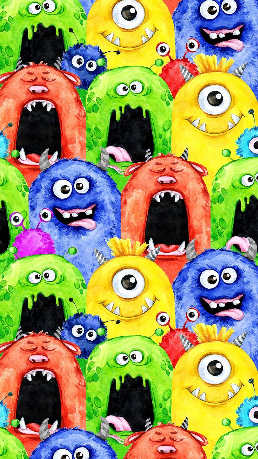 Cartoon Monster Wallpapers - Top Free Cartoon Monster Backgrounds ...