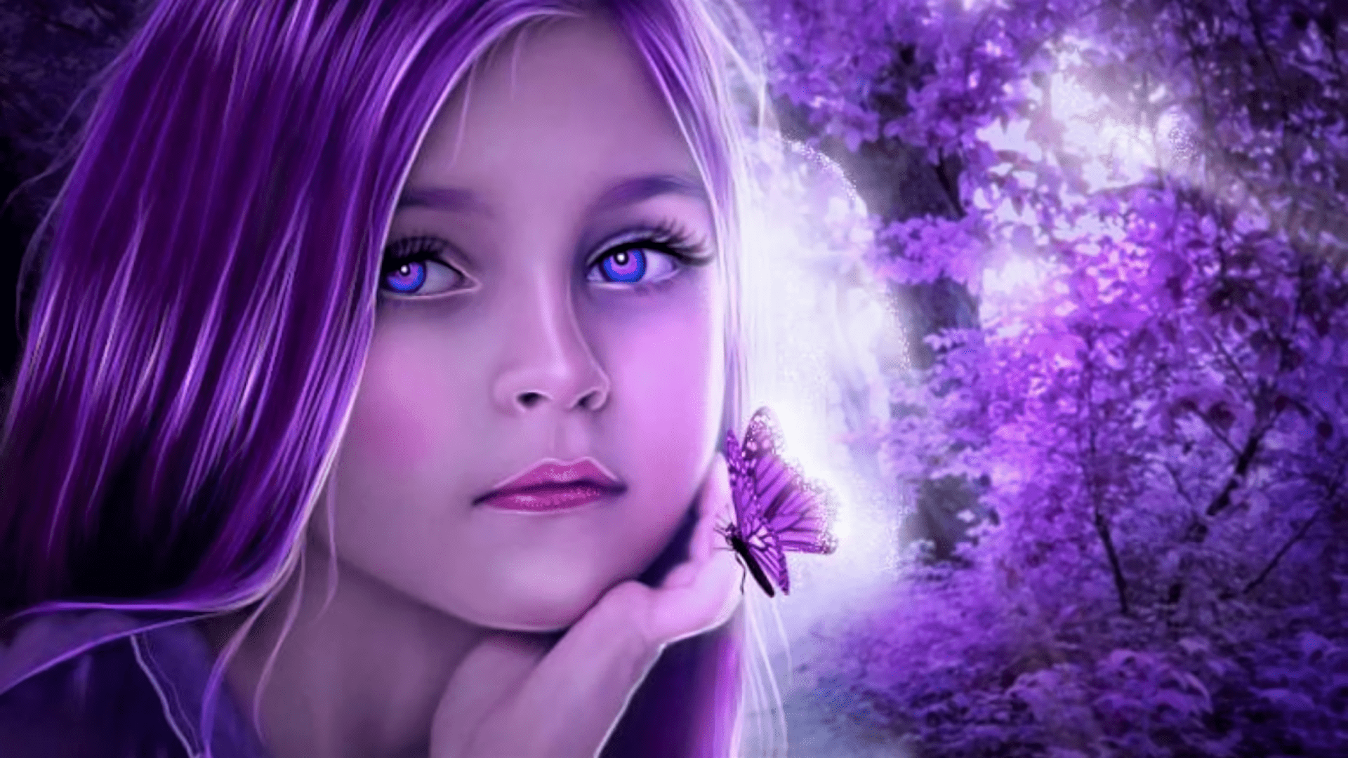 Purple Girl Wallpapers - Top Free Purple Girl Backgrounds - WallpaperAccess