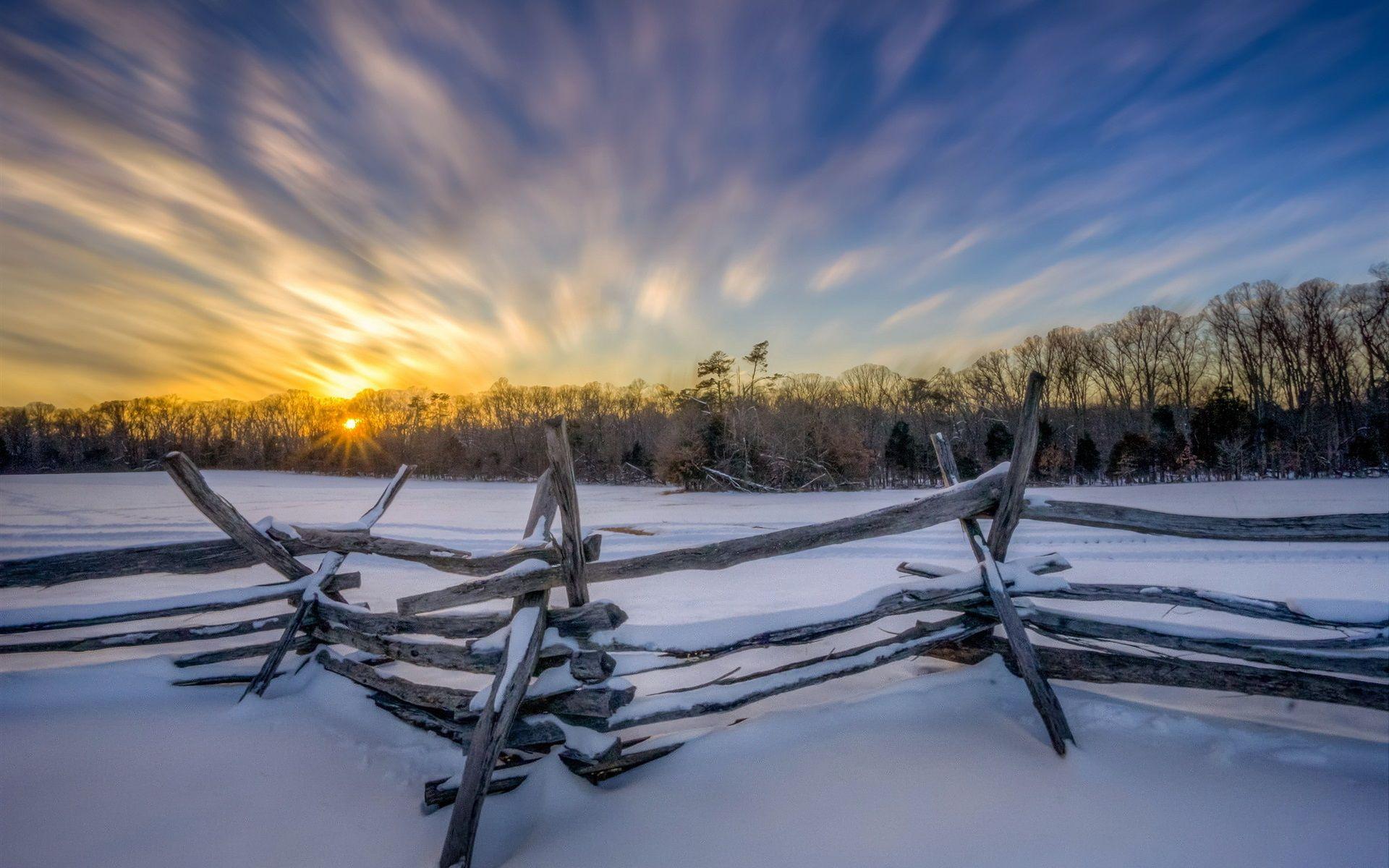 Winter Fence Wallpapers - Top Free Winter Fence Backgrounds ...