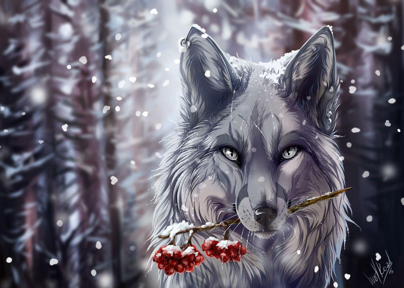 Christmas Wolf Wallpapers - Top Free Christmas Wolf Backgrounds ...