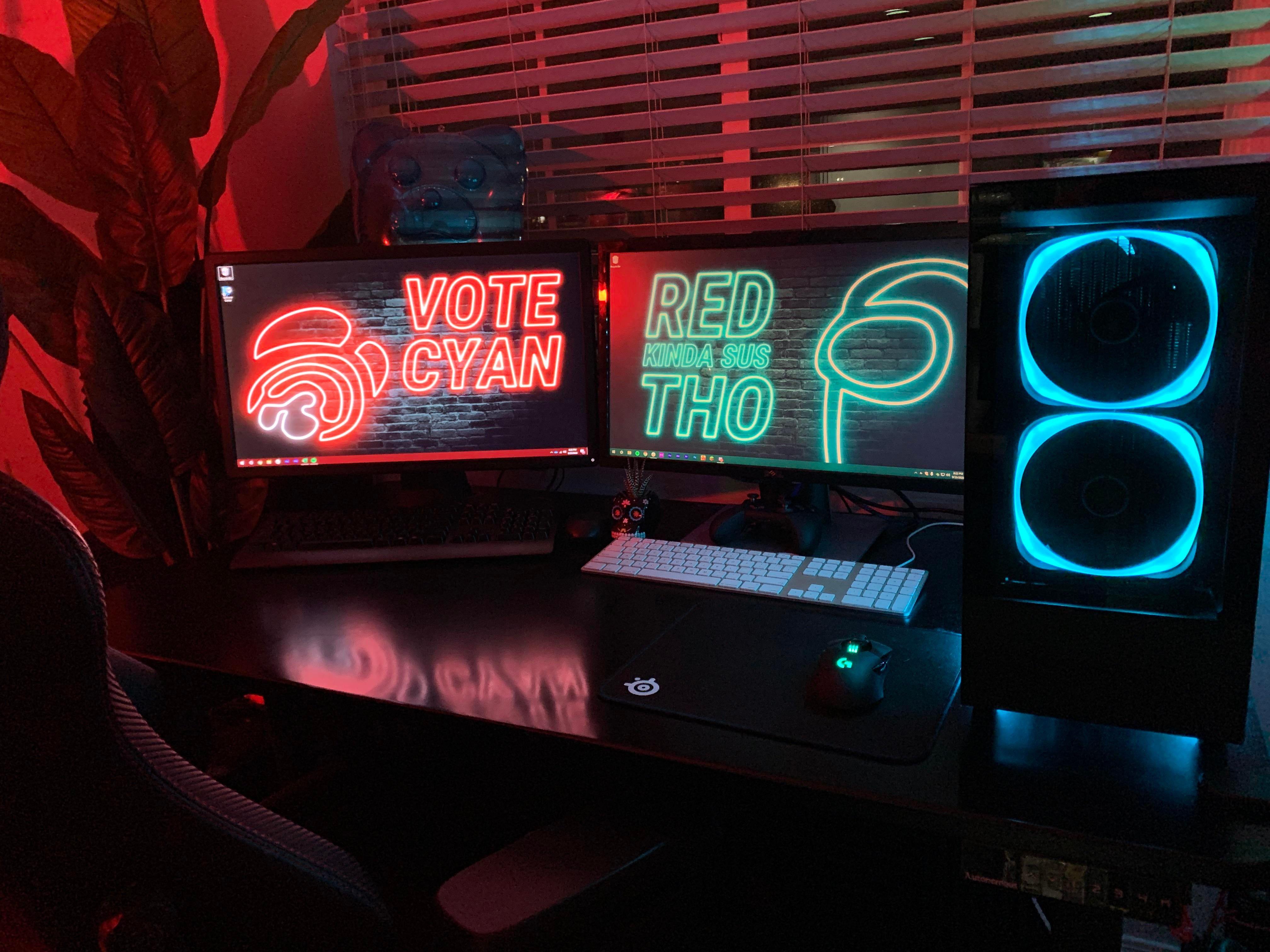 Neon Among Us Wallpapers - Top Free Neon Among Us Backgrounds ...