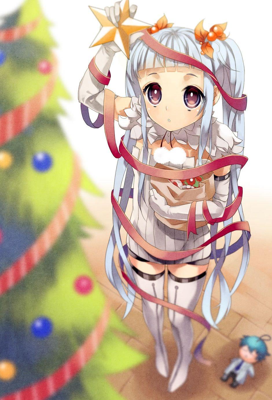 Anime Girl Christmas Wallpapers - Top Free Anime Girl Christmas ...