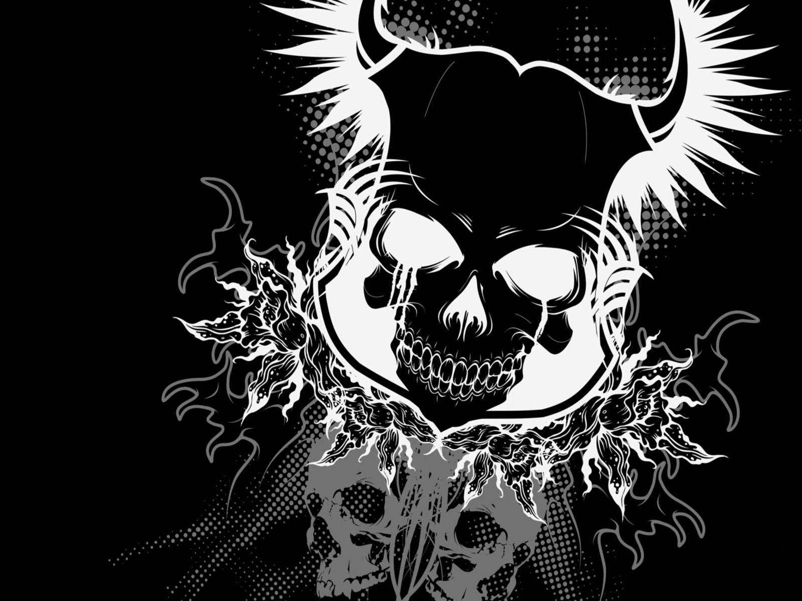 White Skull Wallpapers - Top Free White Skull Backgrounds - WallpaperAccess