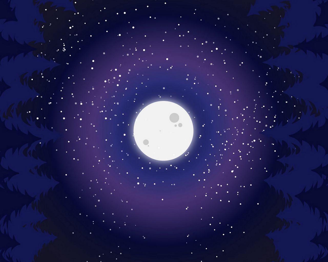 Moonlight Forest Wallpapers - Top Free Moonlight Forest Backgrounds ...