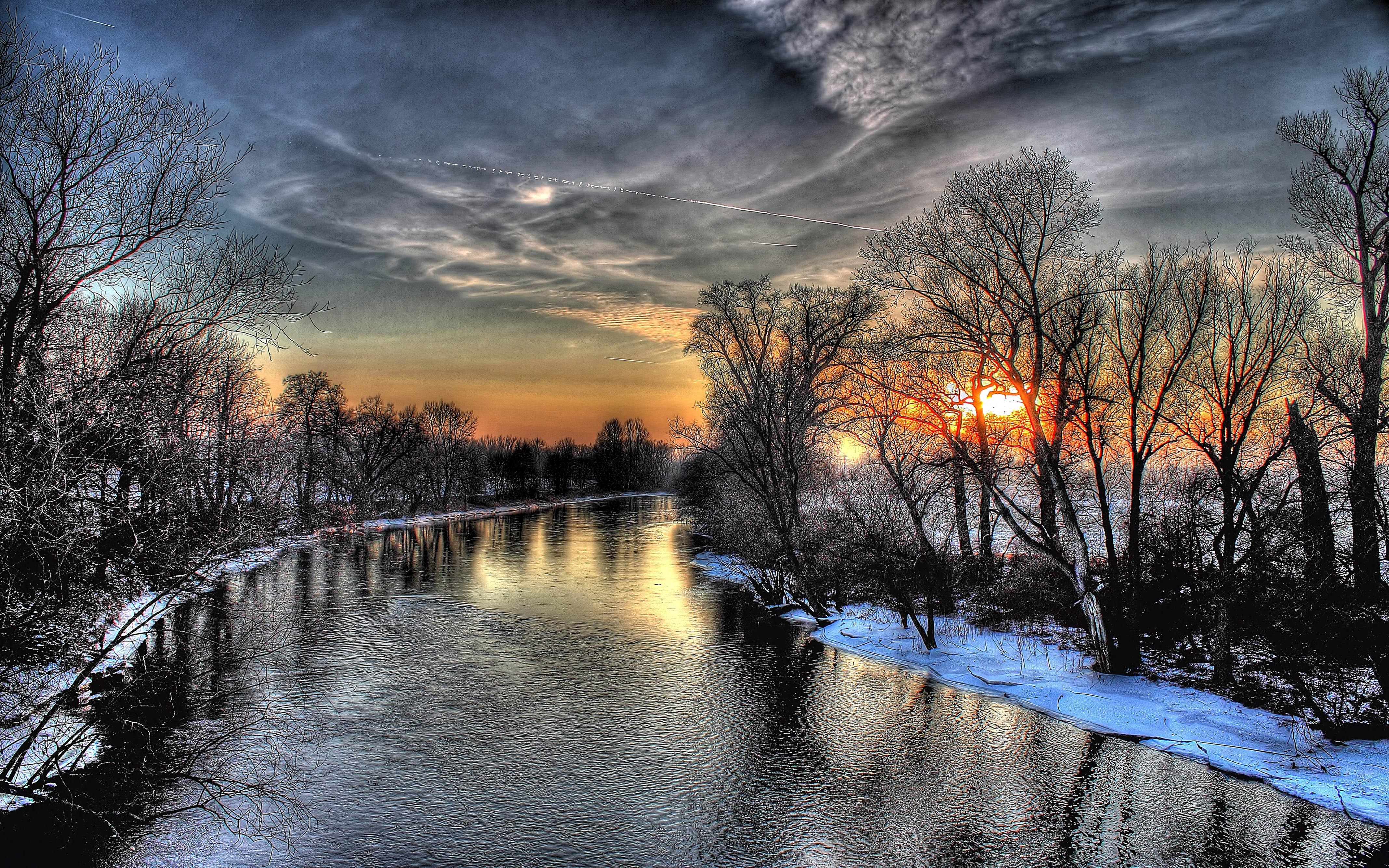 Winter Clouds Desktop Wallpapers - Top Free Winter Clouds Desktop ...