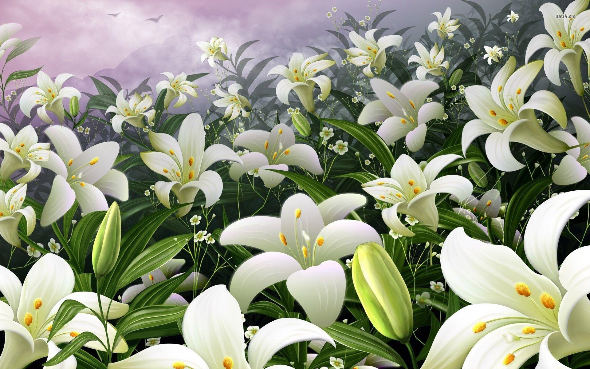 Lilies Wallpapers - Top Free Lilies Backgrounds - WallpaperAccess