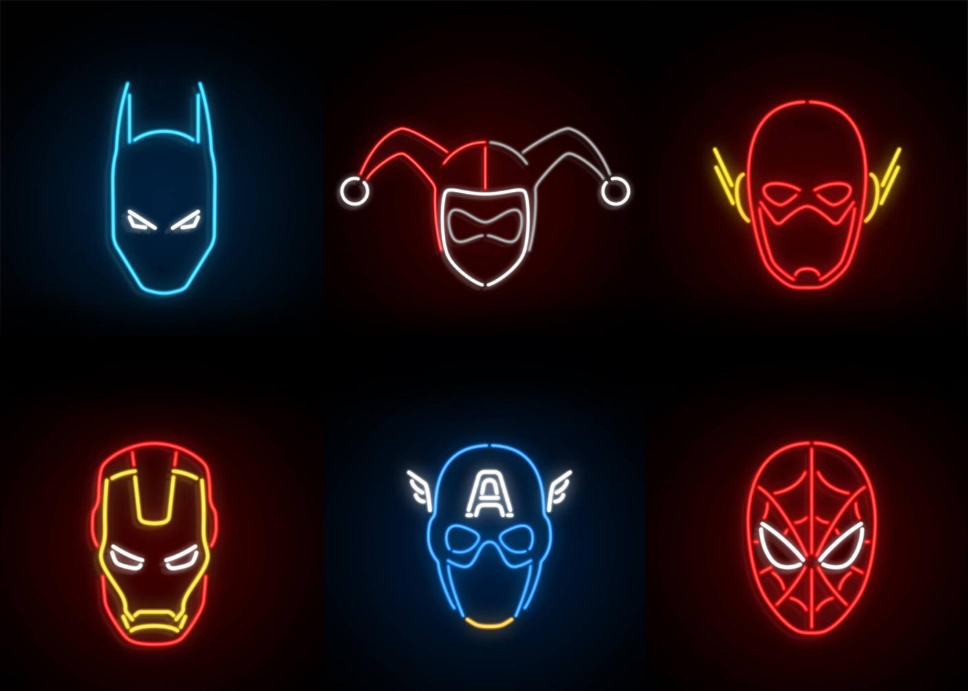 Neon Superhero Wallpapers - Top Free Neon Superhero Backgrounds ...