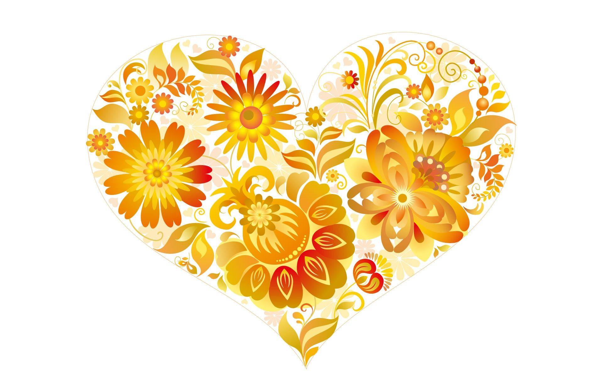 Hearts and Flowers Wallpapers - Top Free Hearts and Flowers Backgrounds ...