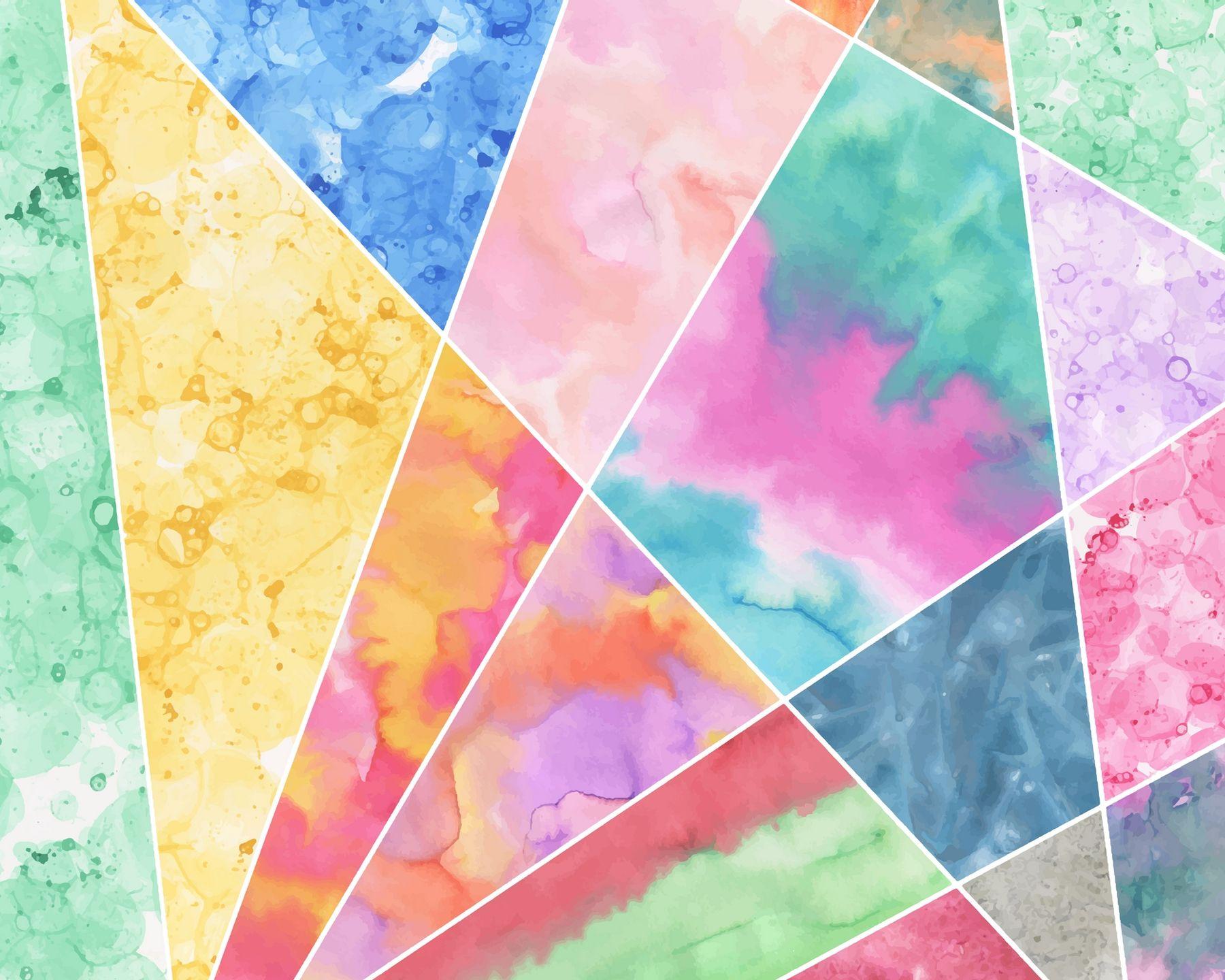 Geometric Watercolor Wallpapers - Top Free Geometric Watercolor ...