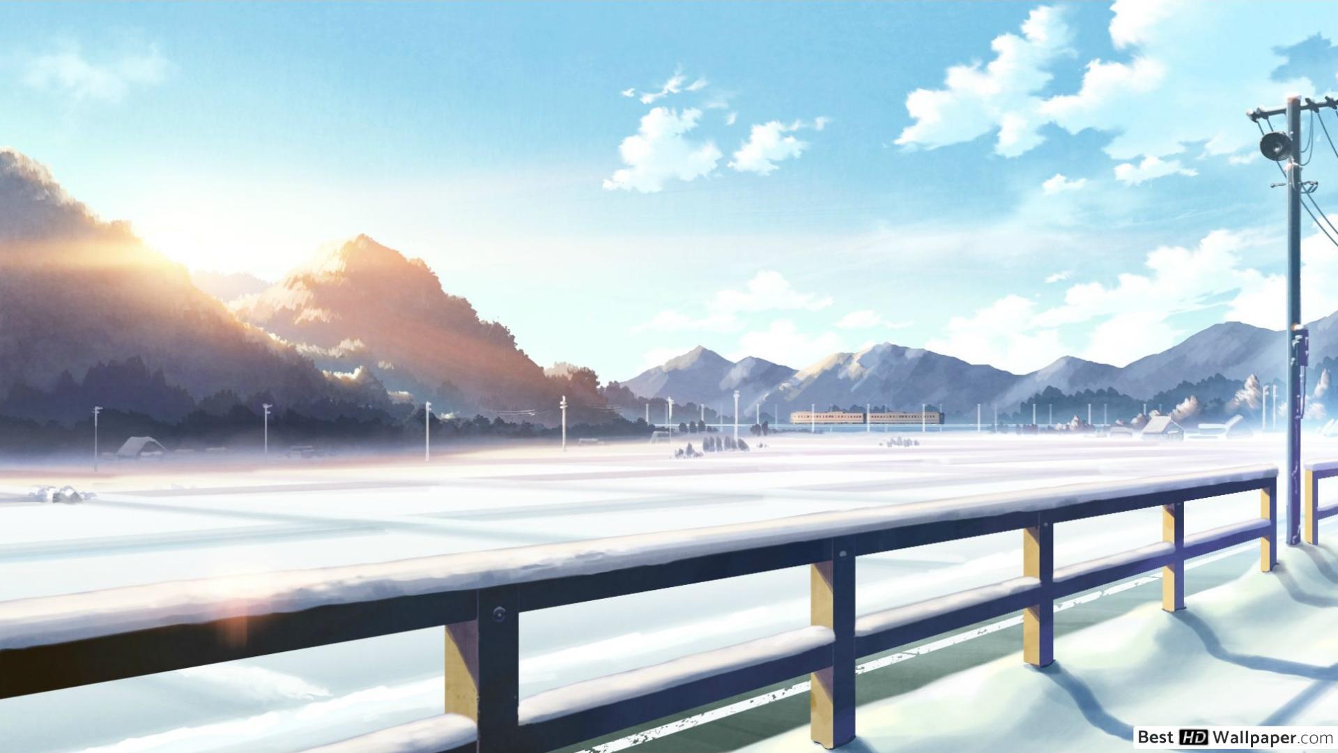 Anime Snow Scenery Wallpapers - Top Free Anime Snow Scenery Backgrounds ...