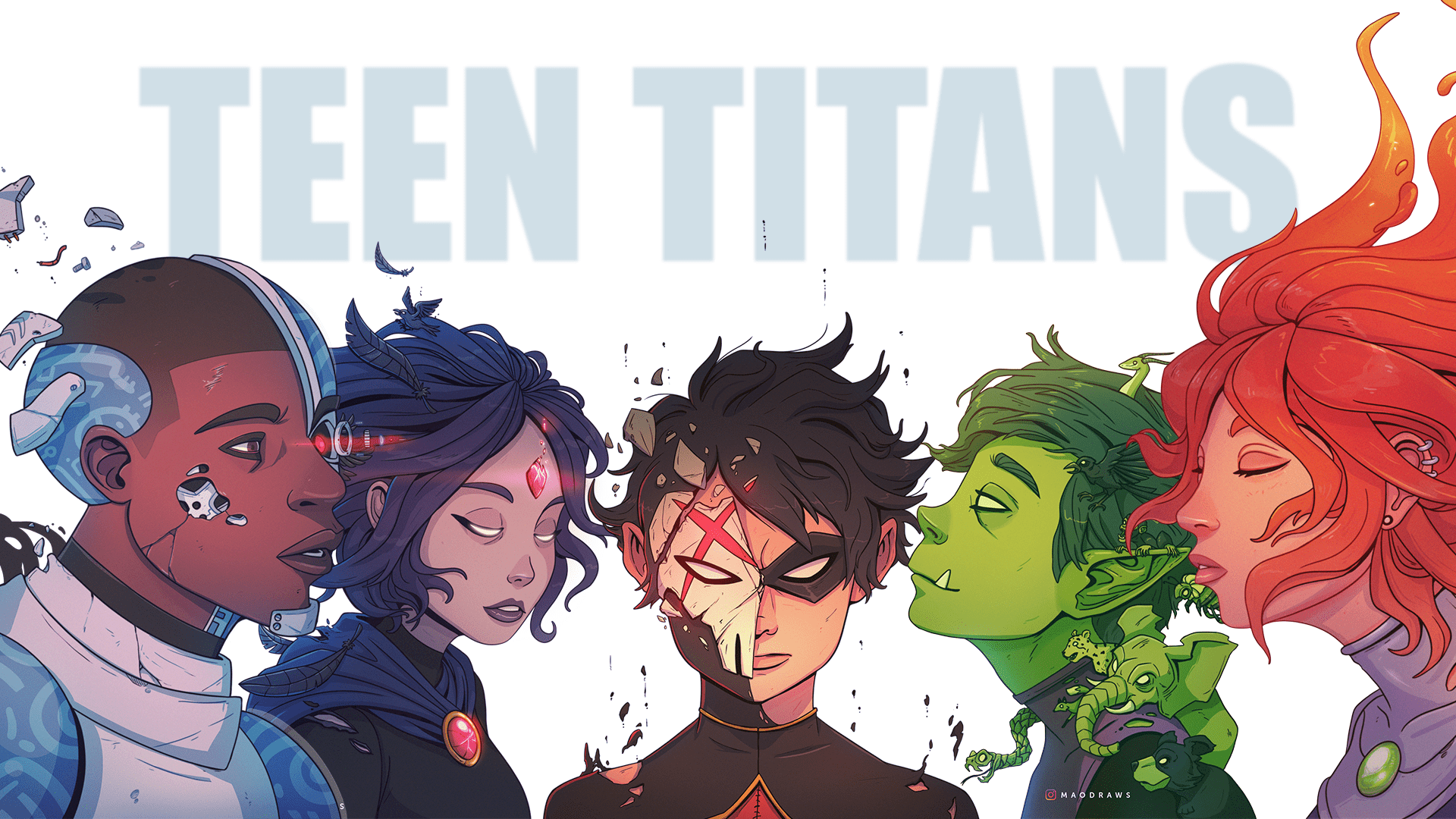 Teen Titans Logo Wallpapers - Top Free Teen Titans Logo Backgrounds ...