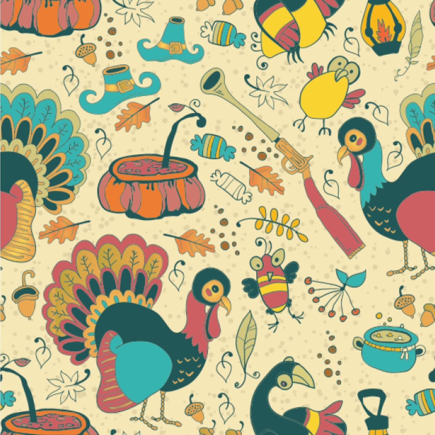Thanksgiving Pattern Wallpapers - Top Free Thanksgiving Pattern ...