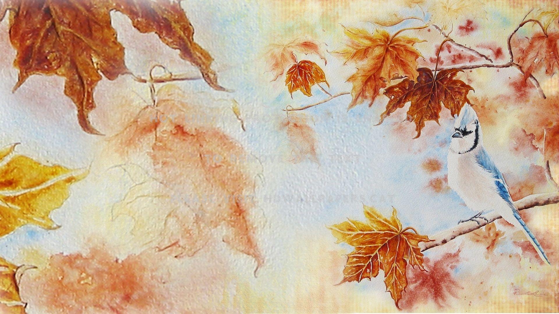 Watercolor Autumn Wallpapers - Top Free Watercolor Autumn Backgrounds ...