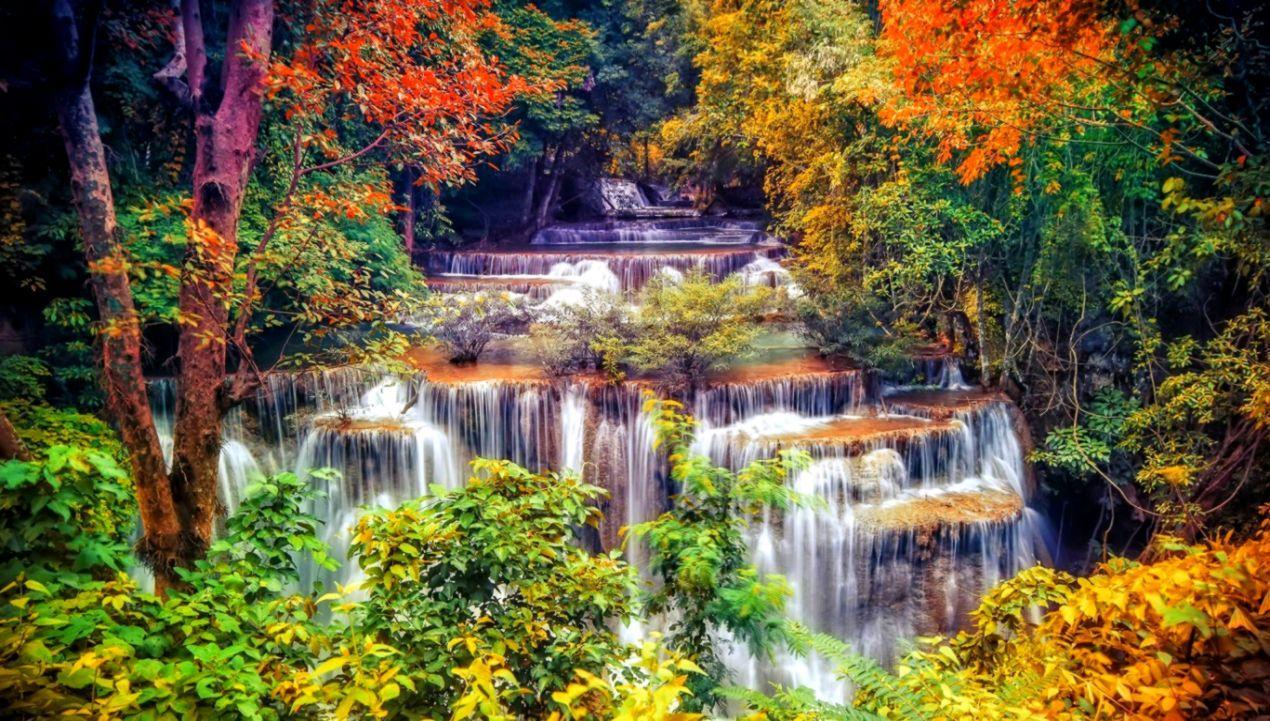 Autumn Waterfall Desktop Wallpapers - Top Free Autumn Waterfall Desktop ...