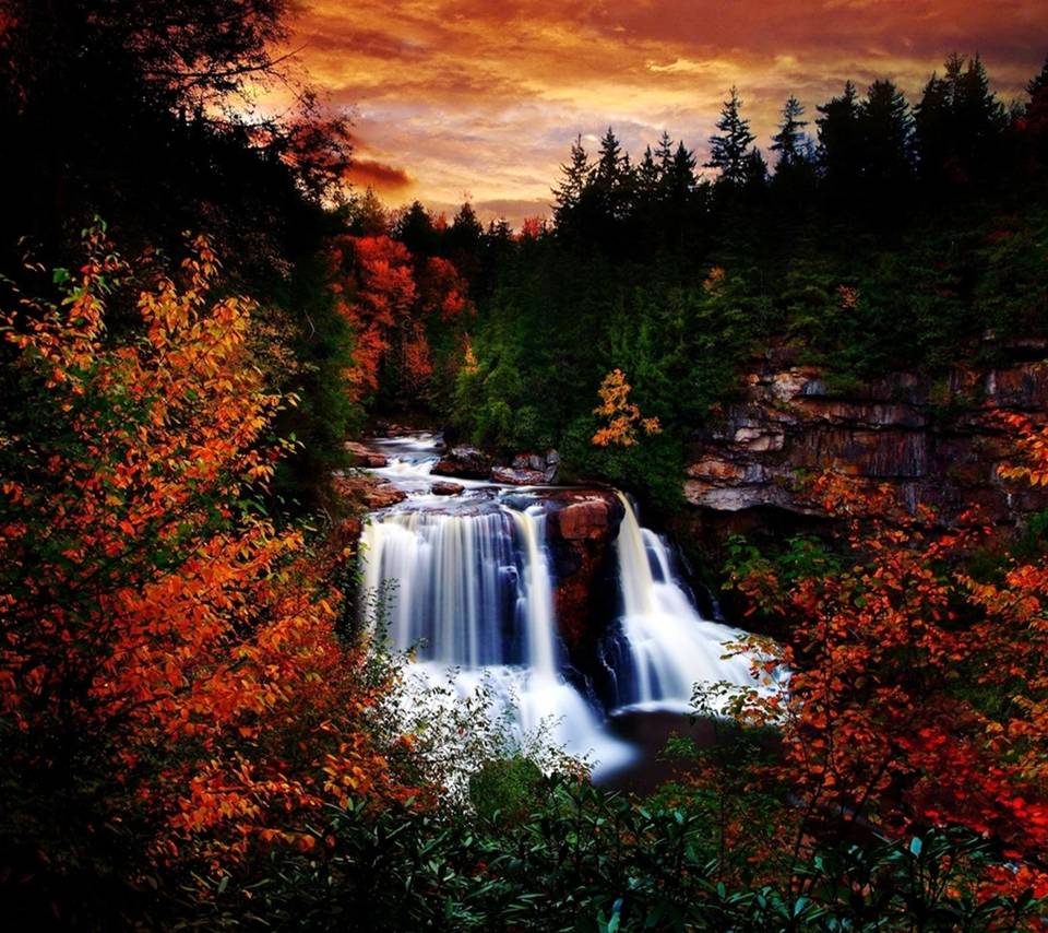 Autumn Waterfall Desktop Wallpapers - Top Free Autumn Waterfall Desktop ...