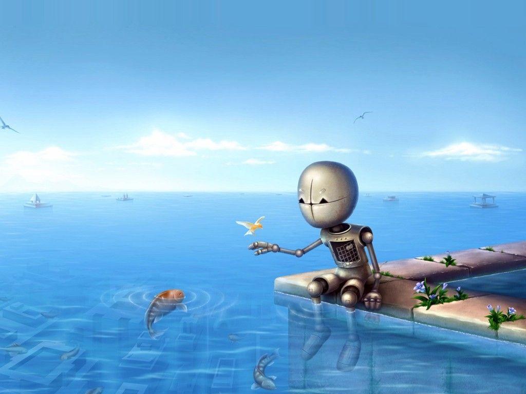 Cute Robot Desktop Wallpapers - Top Free Cute Robot Desktop Backgrounds ...
