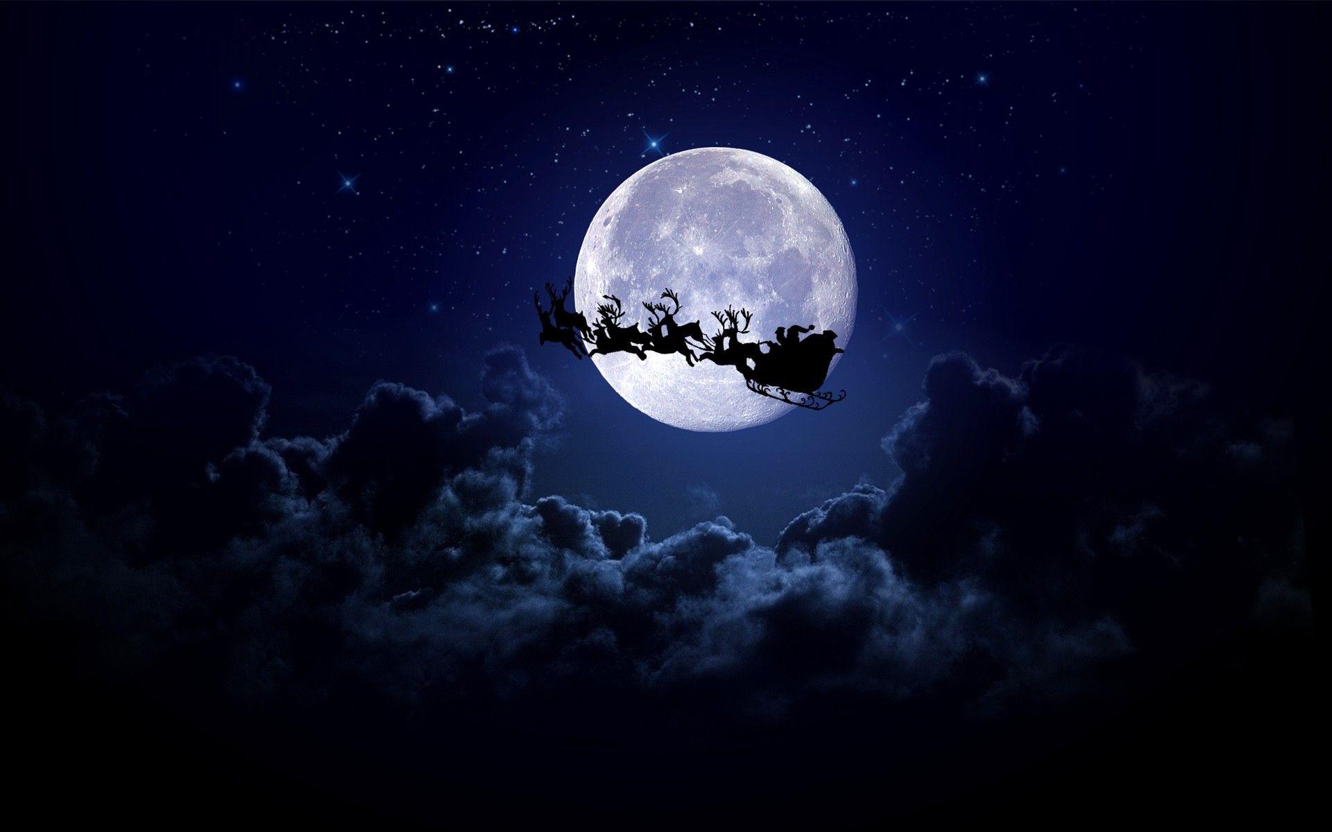 Christmas Moon Wallpapers - Top Free Christmas Moon Backgrounds ...