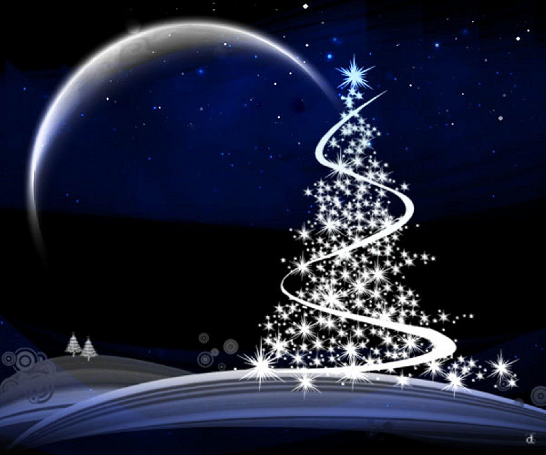 Christmas Moon Wallpapers - Top Free Christmas Moon Backgrounds ...
