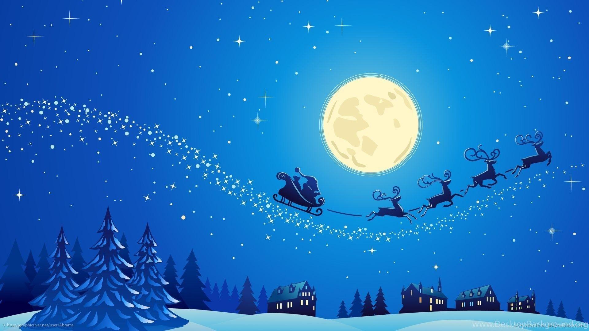 Christmas Moon Wallpapers - Top Free Christmas Moon Backgrounds ...