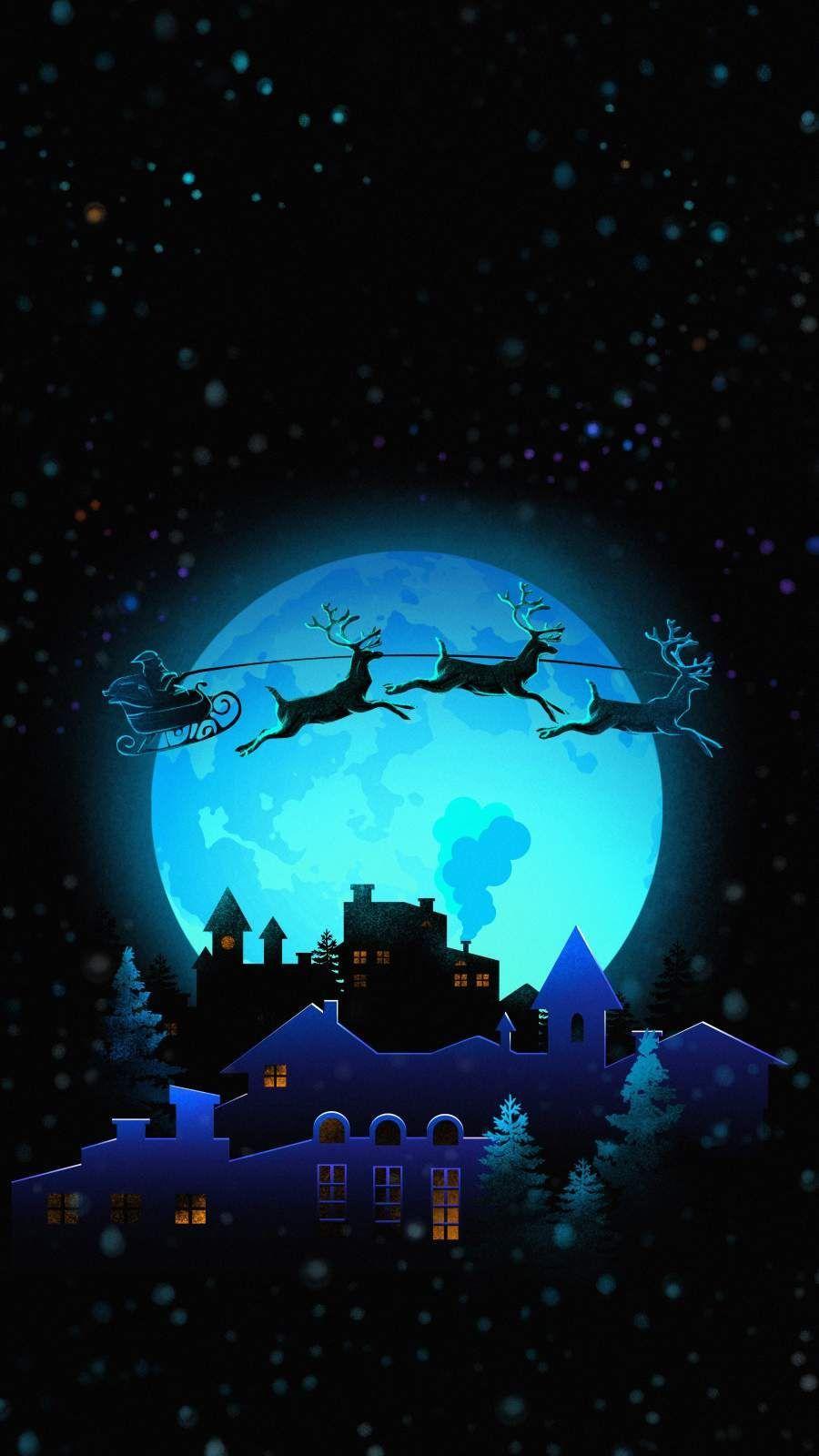 Christmas Moon Wallpapers - Top Free Christmas Moon Backgrounds ...