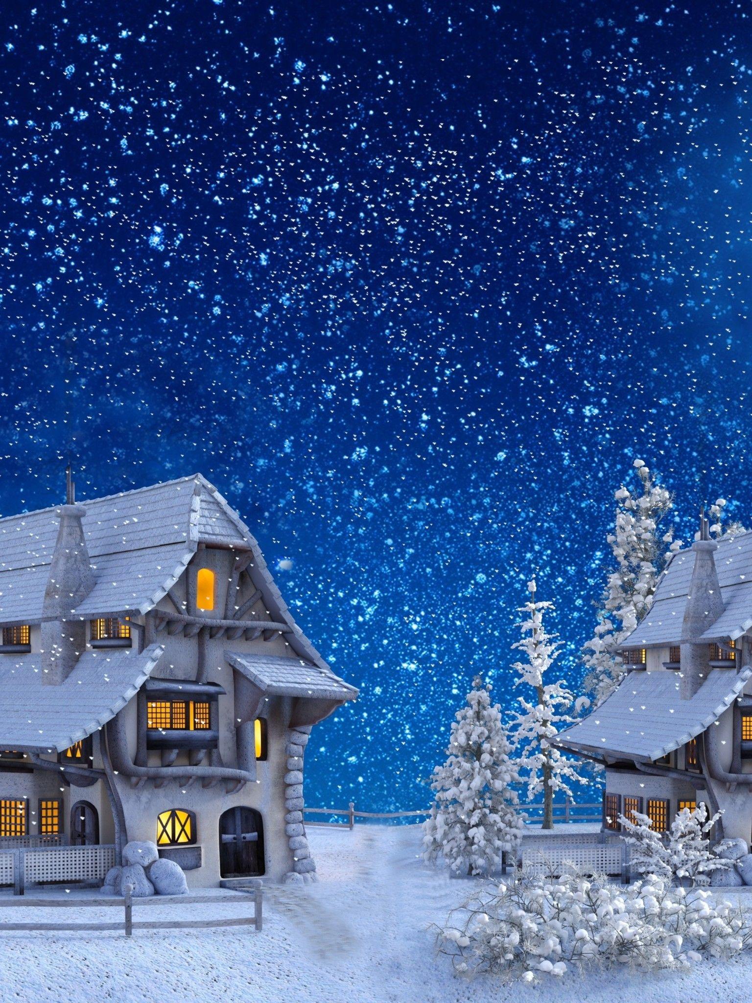 Christmas Moon Wallpapers - Top Free Christmas Moon Backgrounds ...