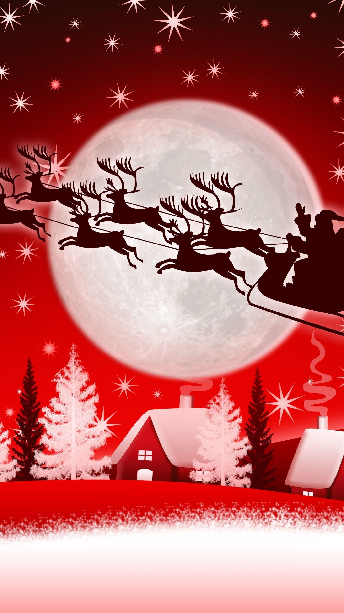 Christmas Moon Wallpapers - Top Free Christmas Moon Backgrounds ...