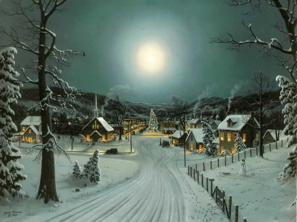 Christmas Moon Wallpapers - Top Free Christmas Moon Backgrounds ...