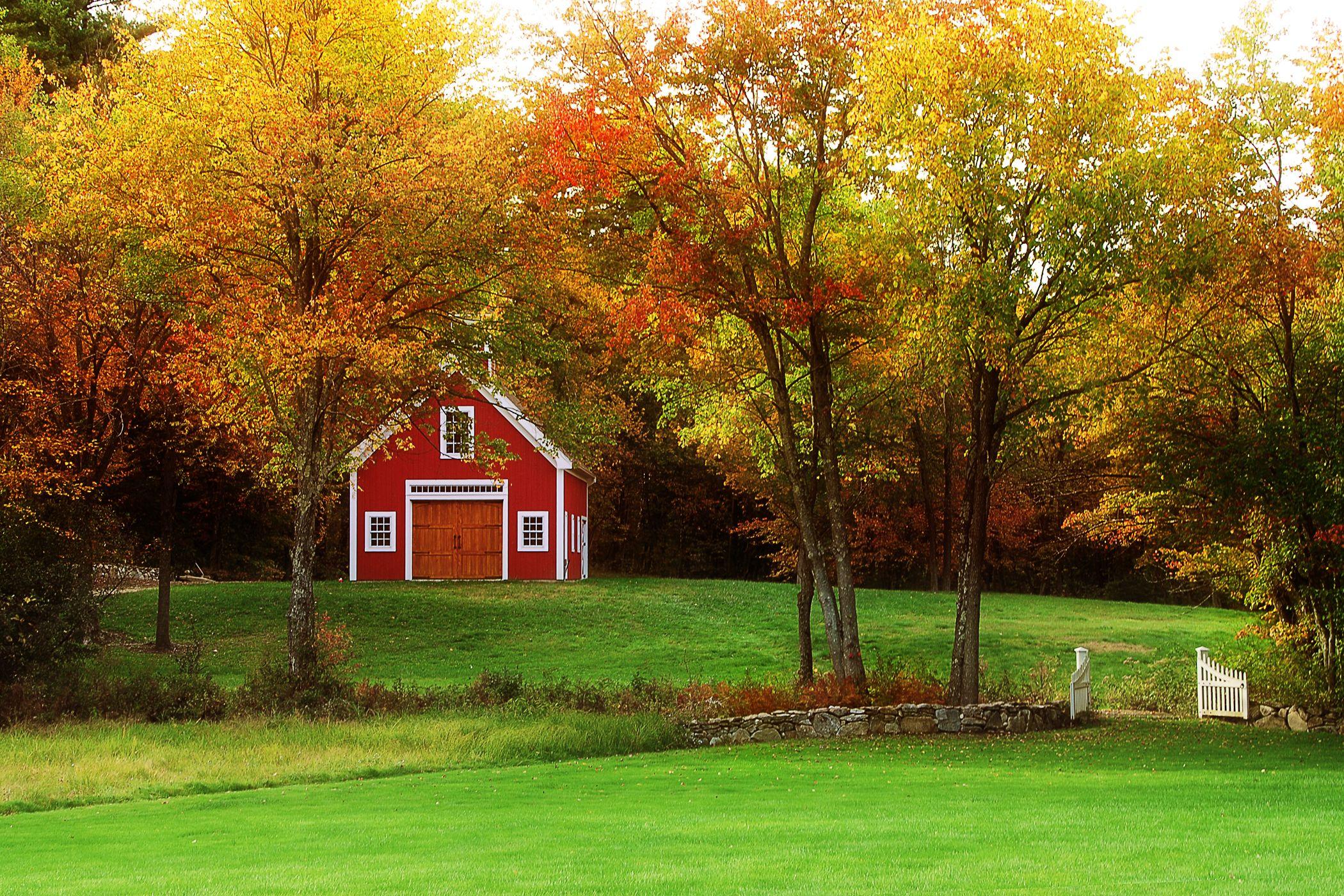 Autumn Red Barn Wallpapers - Top Free Autumn Red Barn Backgrounds ...